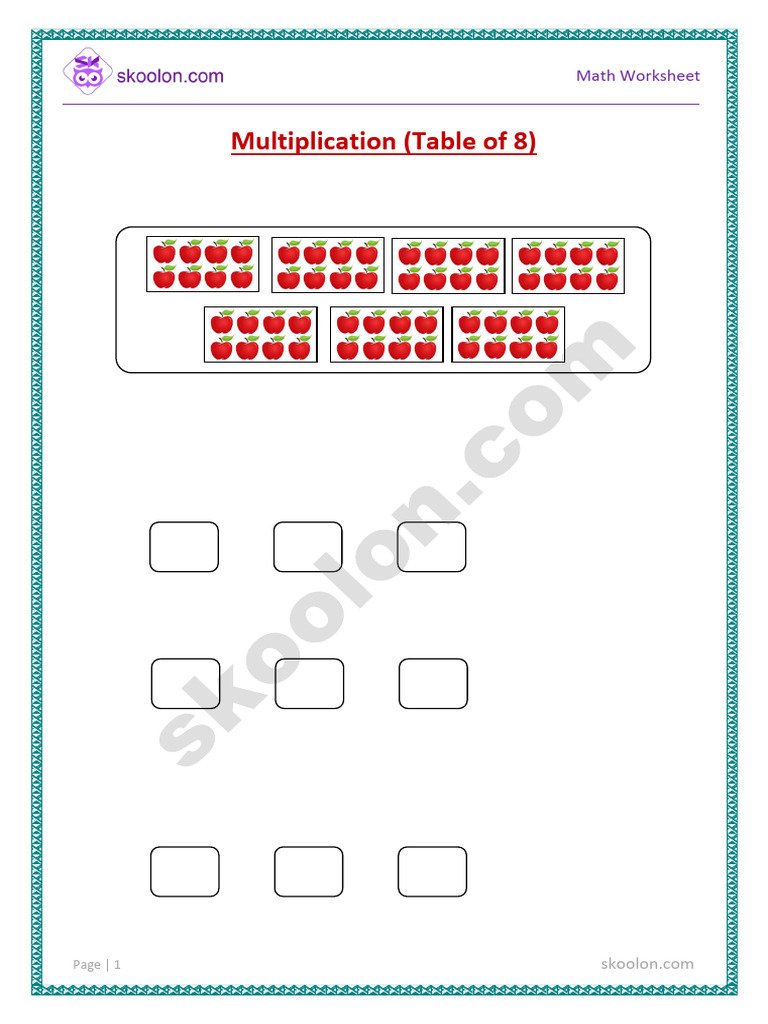 G3-Math-Multiplication-Table-of-8-745 | PDF