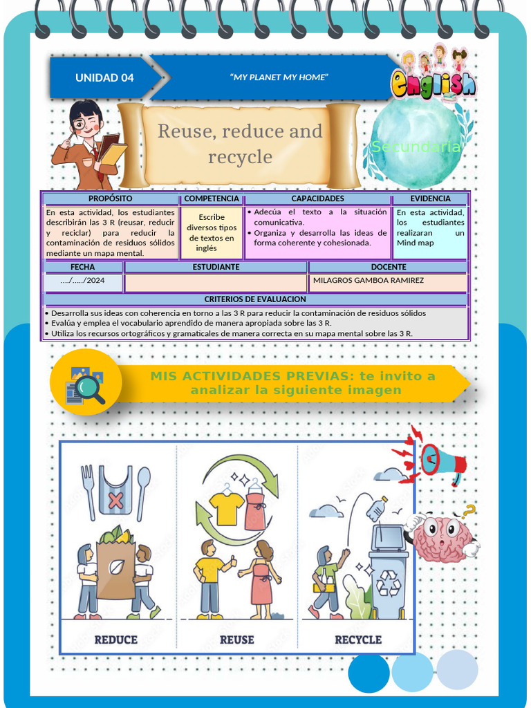 Educación Ambiental: Las 3 R's | PDF | Evaluación | Lingüística