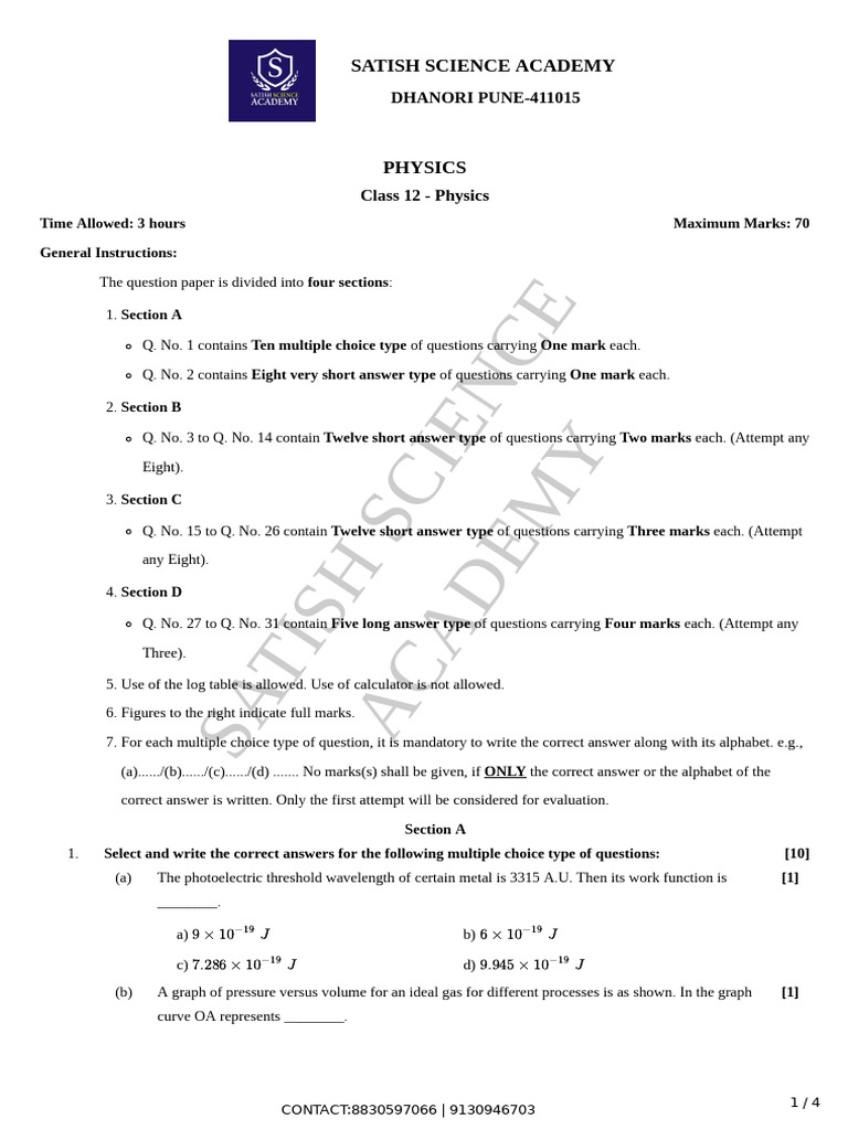 Physics_1 | PDF | Inductor | Waves