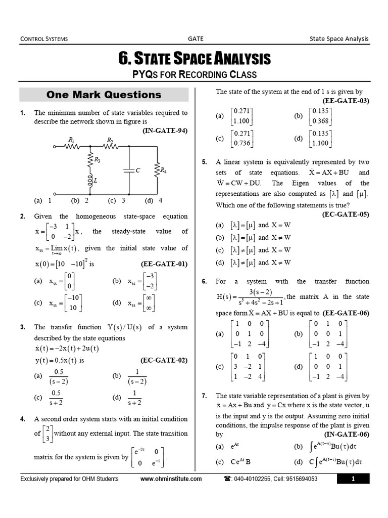 6-State Space Analysis | PDF | Mathematical Physics | Mathematical Concepts