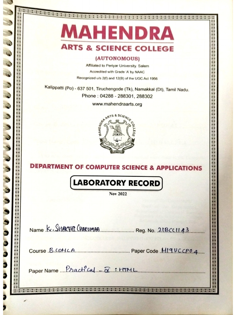 HTML Practical | PDF