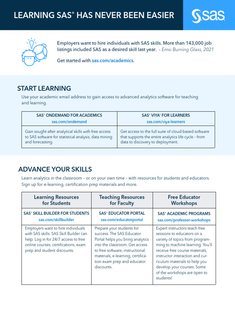 Learning SAS Has Never Been Easier-113090 - 0822 | PDF | Sas (Software ...