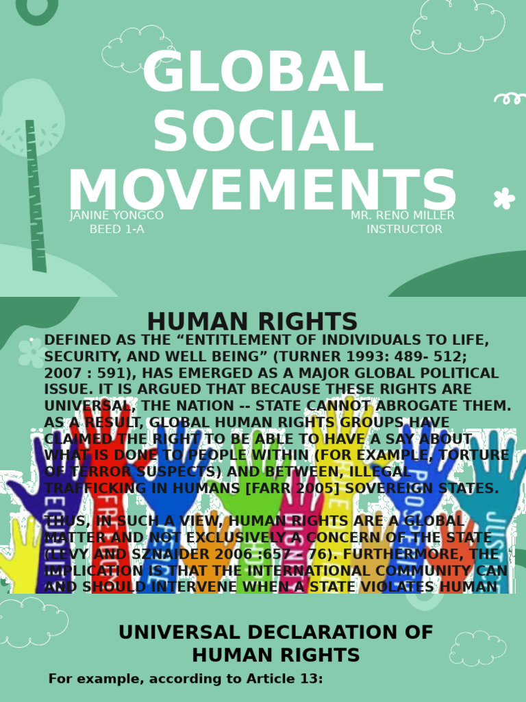 Global Human Rights & UN Roles | PDF | United Nations | International ...