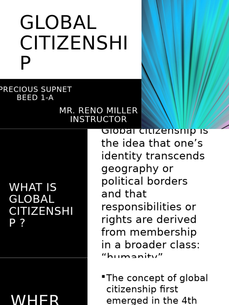 Understanding Global Citizenship Concepts | PDF