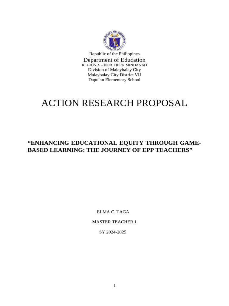 Bangcud-Elma-Taga. Epp Teachers Toward Educational Equity | PDF | Focus ...