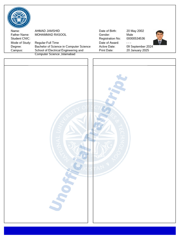 Odoocms Exam - Student Transcript Report2 | PDF