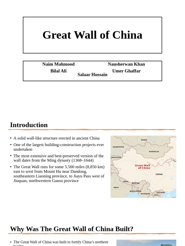 History and Facts of the Great Wall | PDF