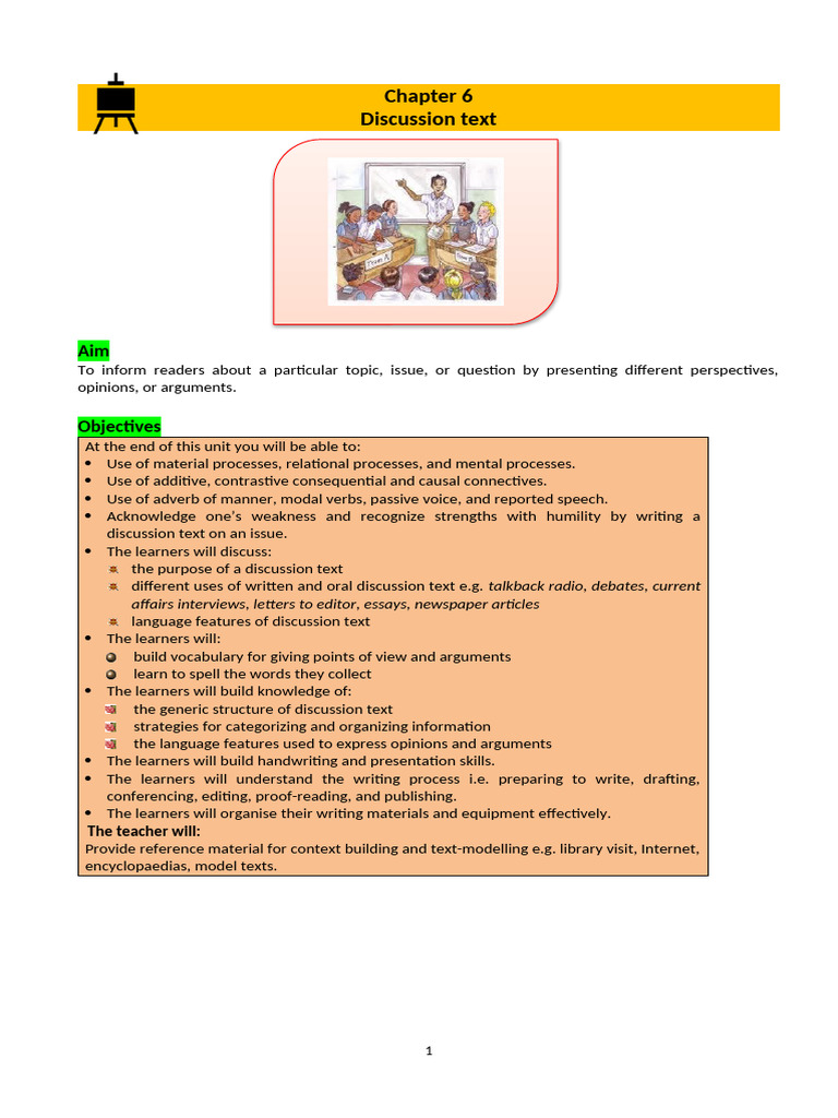 Understanding Discussion Texts and Skills | PDF | Mars | Earth