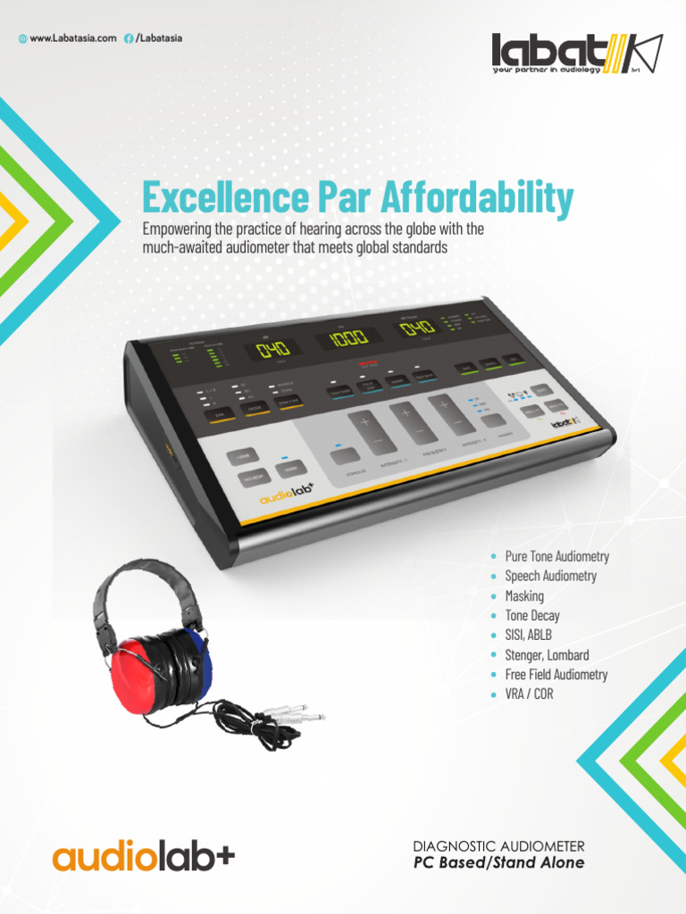 Clinical Audiometer Labat Audiolab Plus | PDF | Hearing | Neurology