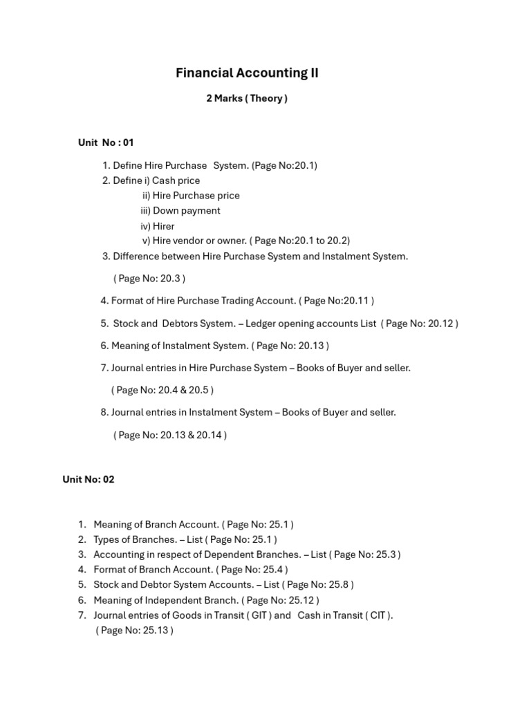 Financial Accounting II | PDF
