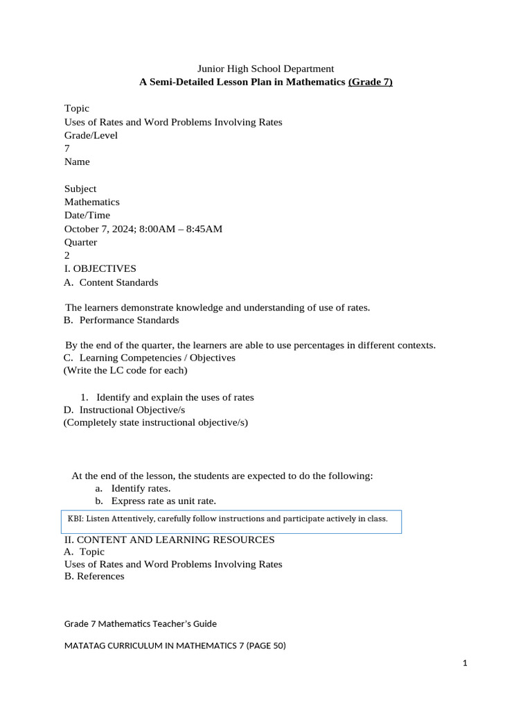 L6 D2 | PDF | Lord's Prayer | Learning