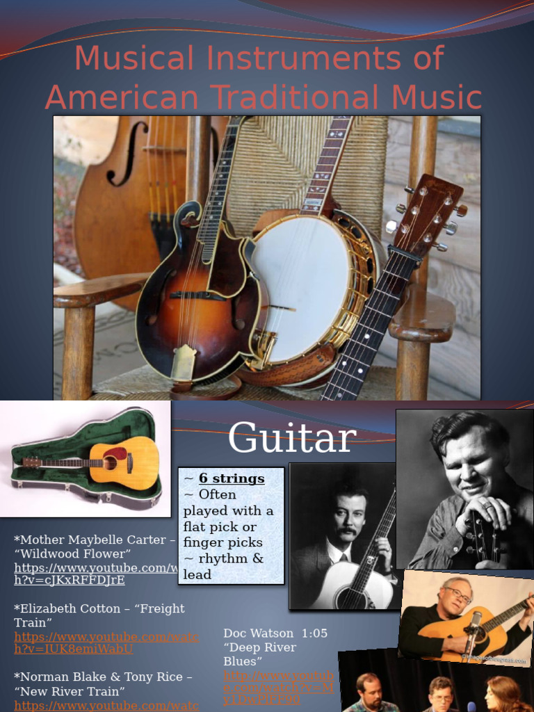 01 Musical Instruments of American Traditional Music | PDF | Musical ...