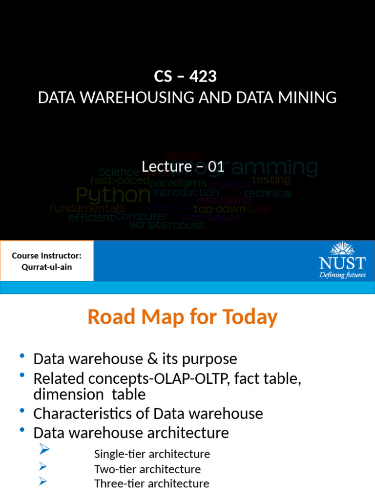 Lec 01 - Intro To Data Warehouse | PDF | Data Warehouse | Databases
