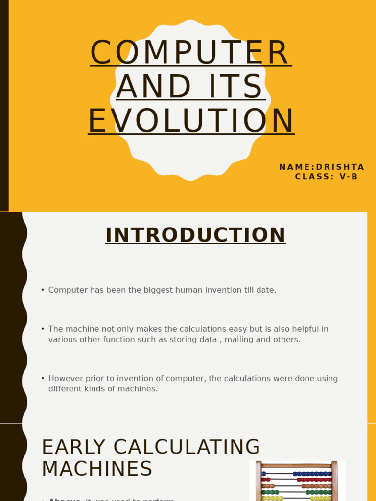Computer and Its Evolution | PDF | Integrated Circuit | Microprocessor