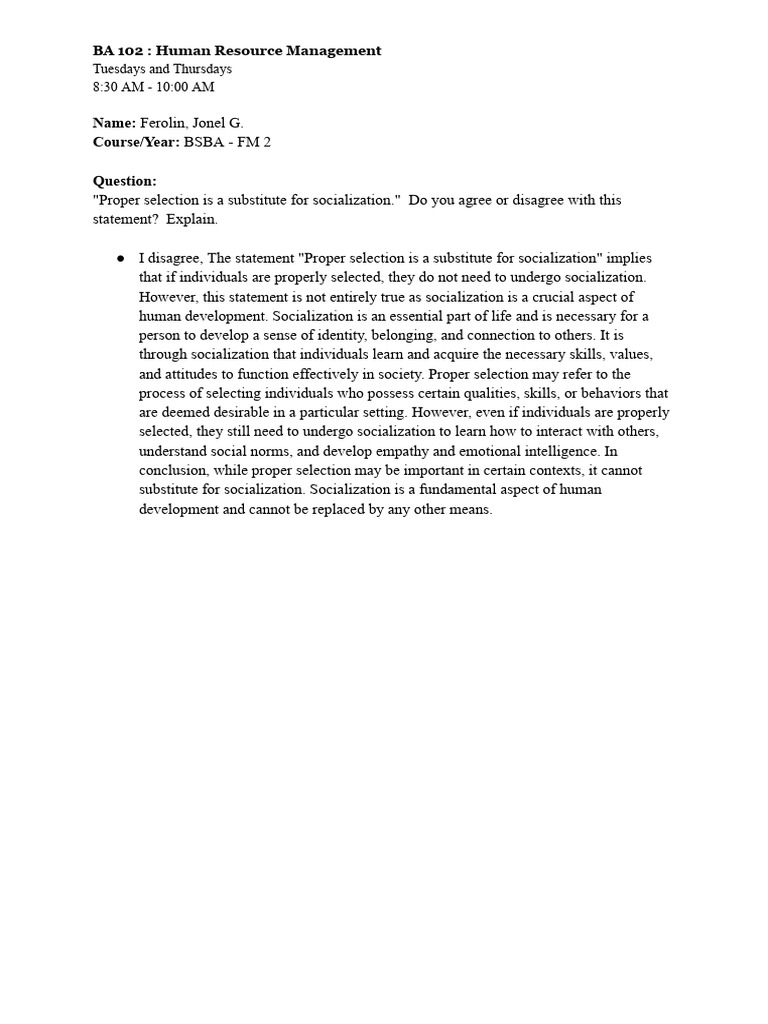 HRM Midterm Task 2 | PDF