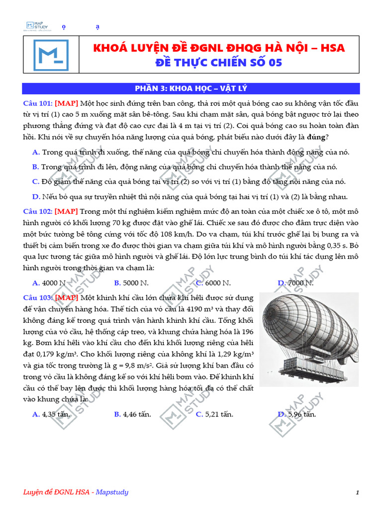 De Luyen Tap Vat Ly So 5 | PDF
