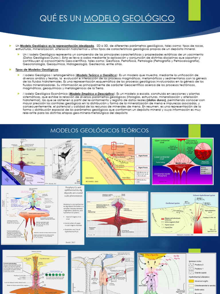 Modelos Geológicos: Tipos y Aplicaciones | PDF | Geología | Minerales