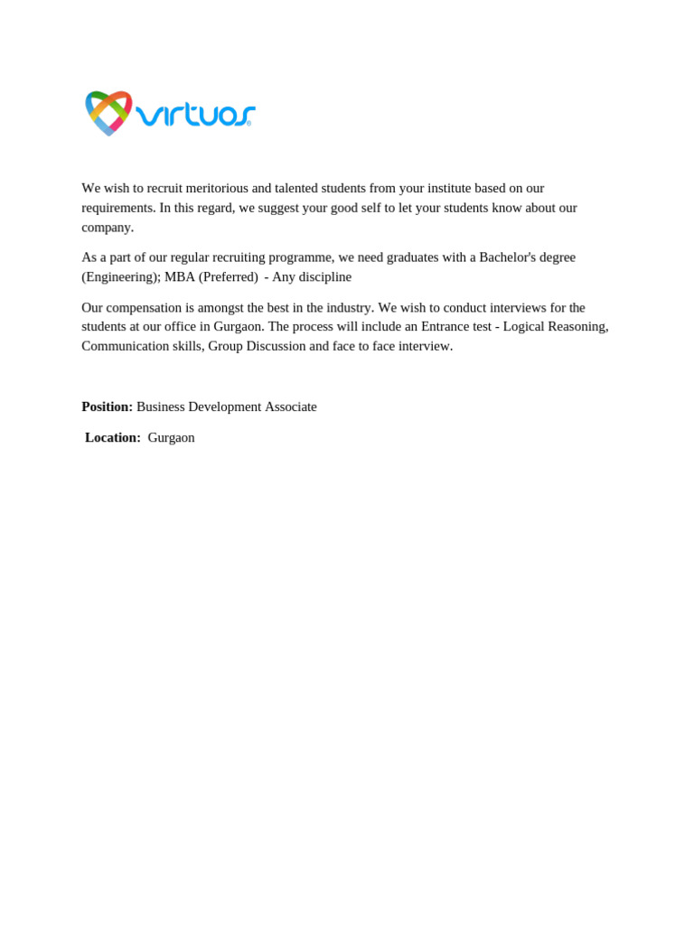 Business Development - JD | PDF | Customer Relationship Management | Sales