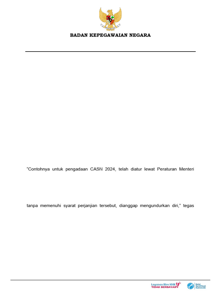 SIARAN-PERS-Nomor-009-RILIS-BKN-I-2025-24-Januari-2025 | PDF