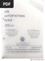 Practical - 3 Job Satisfaction Scale | PDF | Job Satisfaction | Employment
