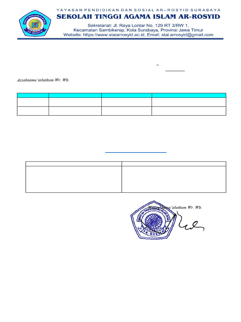 #Edaran Ujian Skripsi 2025 | PDF