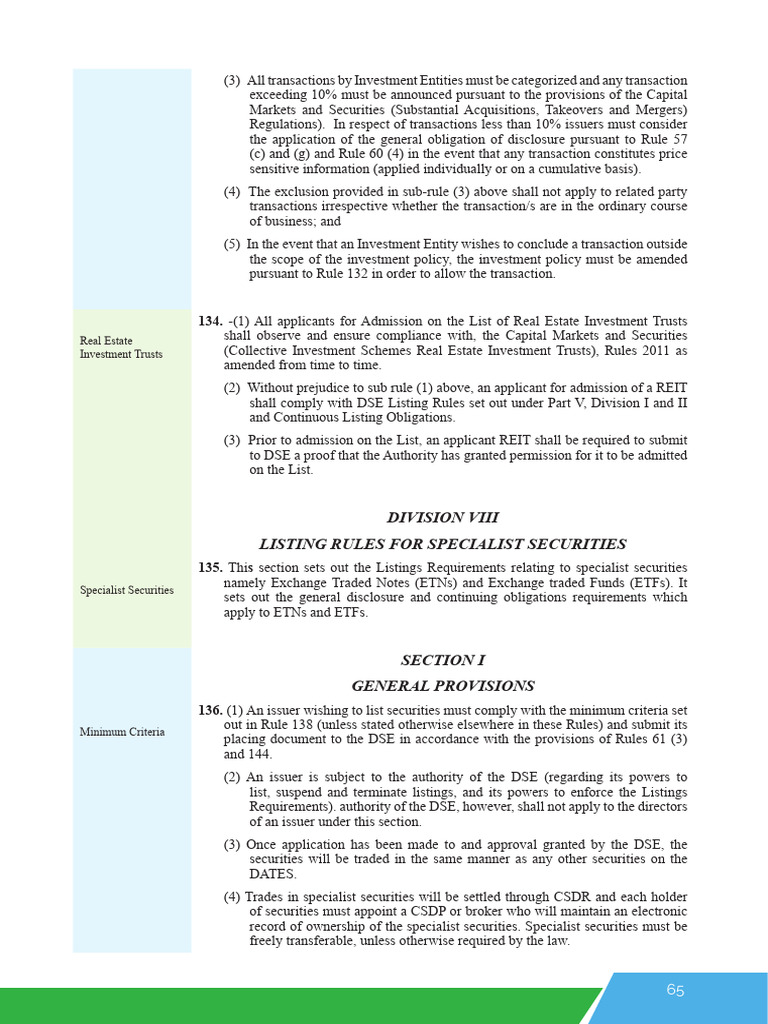 Dse & CSD Rules Book - 2022 Final - April 2022 (3) - Removed | PDF | Securities (Finance ...