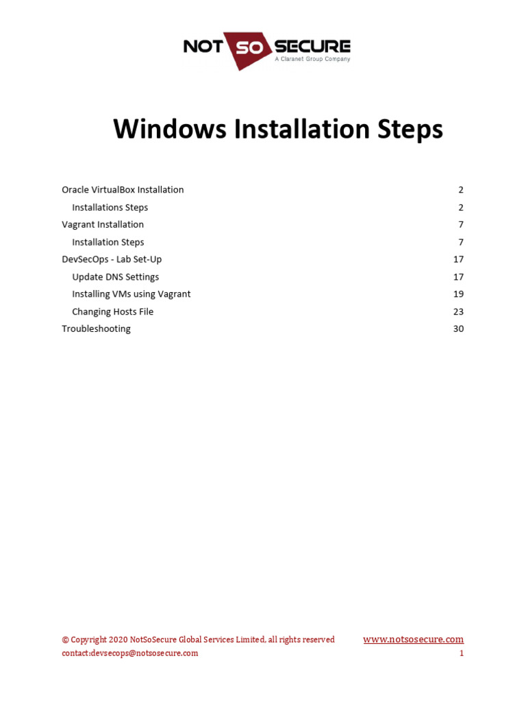 Windows Installation Steps | PDF | Domain Name System | Computer File