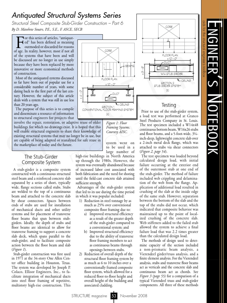 C Engineersnotebook Stuart Nov08 | PDF | Truss | Beam (Structure)