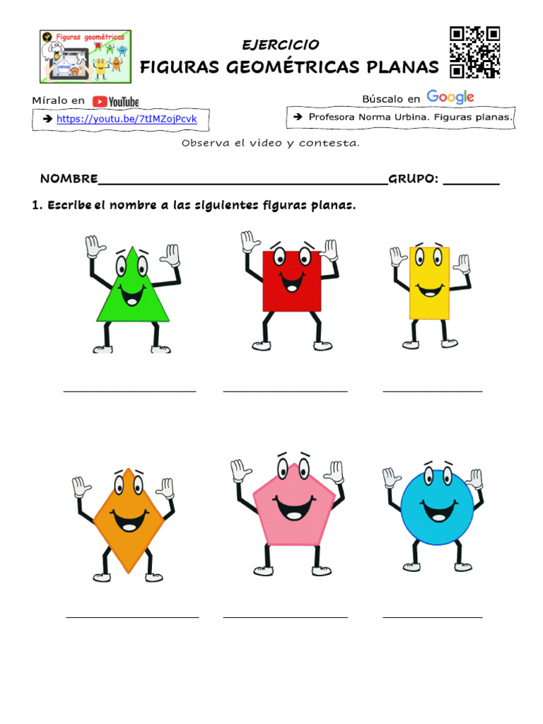 Ejercicio de Figuras Geométricas Planas | PDF