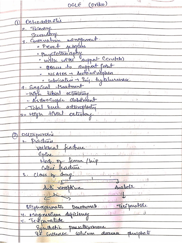 Ortho Osce Answers | PDF