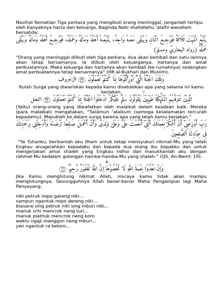 Catatan Ngaji - Untung Slamet Bejo | PDF