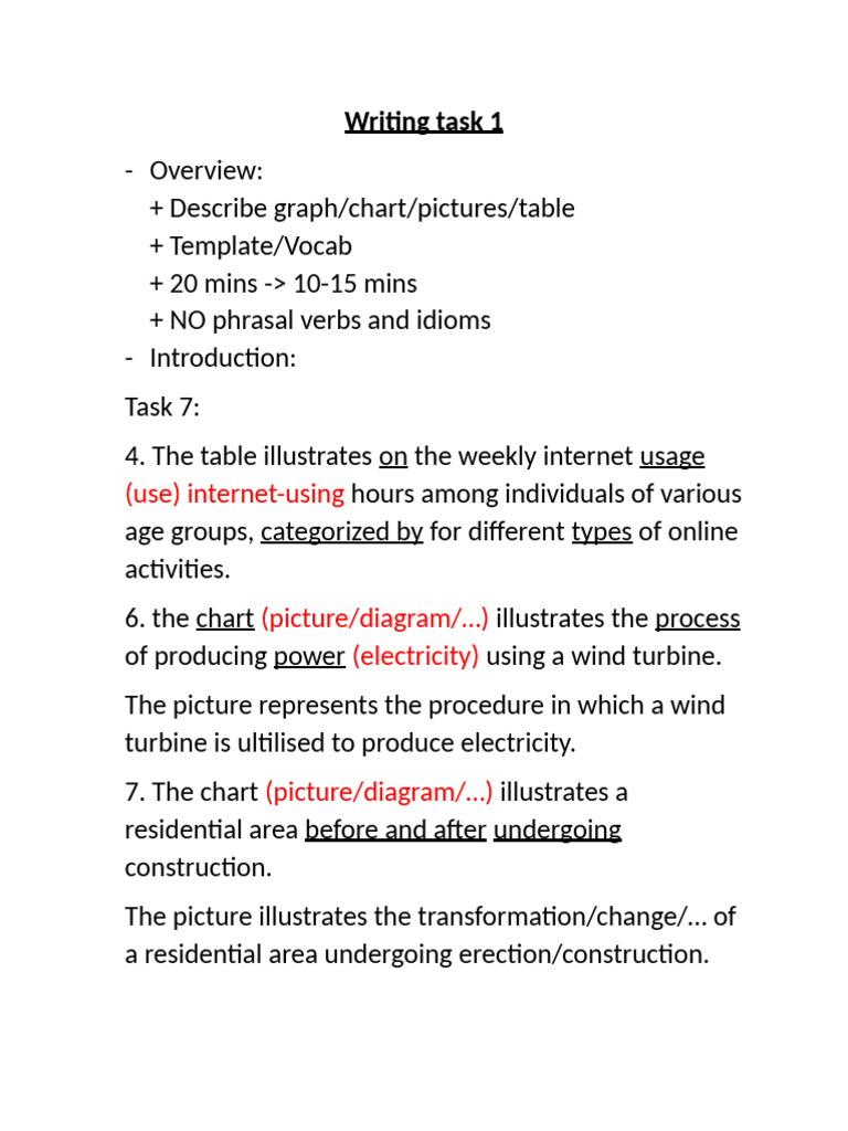 Writing Task 1 | PDF