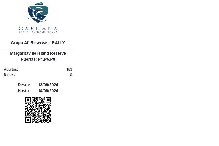 Grupo Afi Reservas RALLY | PDF