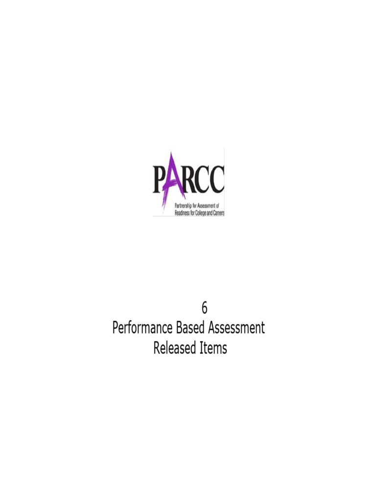 6th Grade PARCC 2015 | PDF