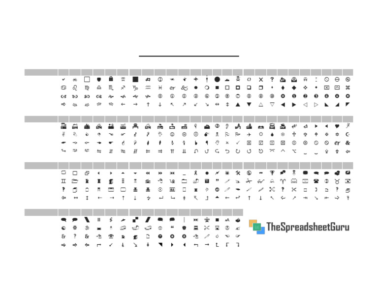 Icon Font Cheat Sheet | PDF