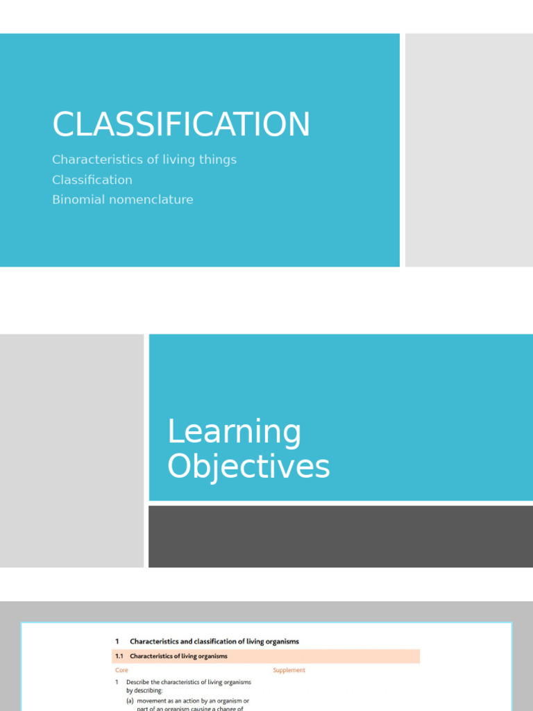 1 Classification Pdf Cell Biology Leaf