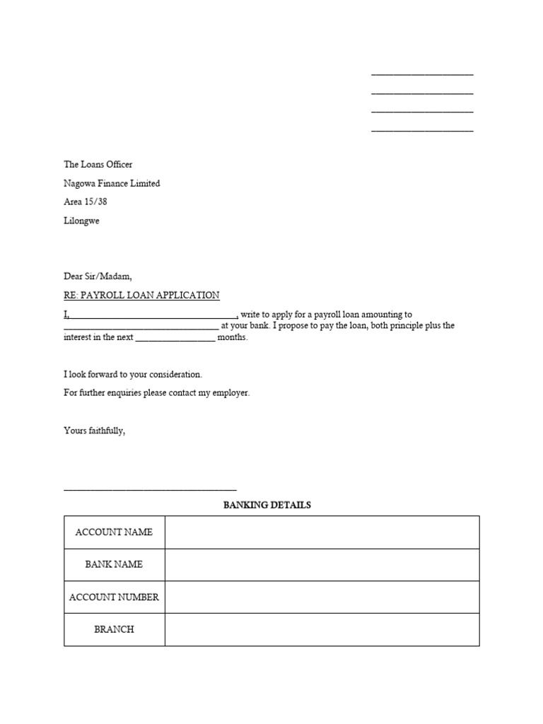 Client Loan Application Form-2 | PDF