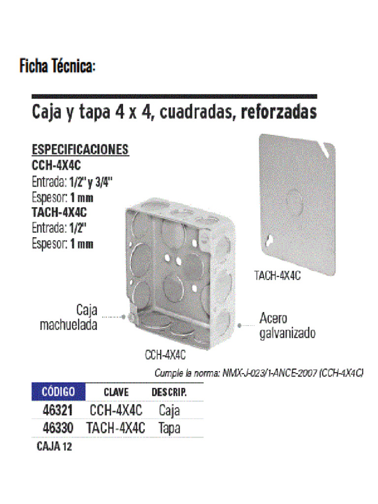 Caja Cuadrada 4X4 | PDF