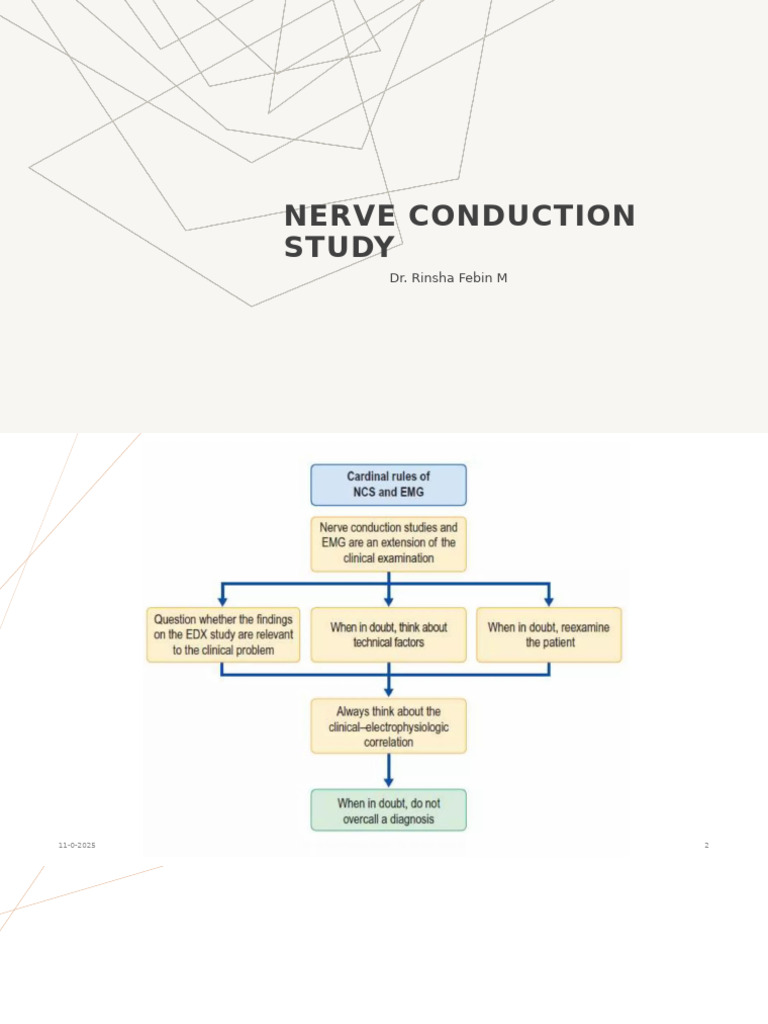 Nerve Conduction Study Overview | PDF | Axon | Action Potential