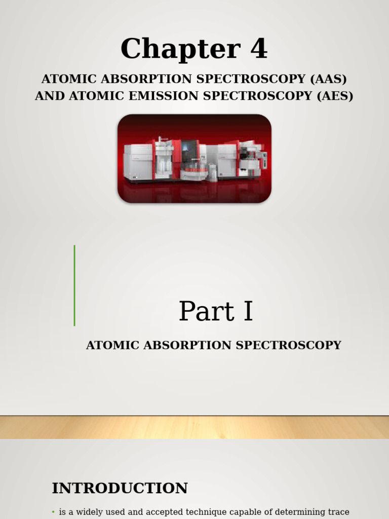 Atomic Absorption Spectros | PDF | Atomic Absorption Spectroscopy | Emission Spectrum