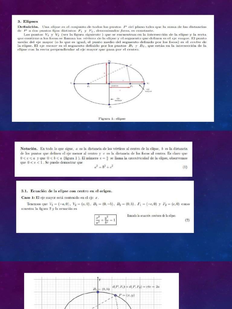 Repaso_de_elipse | PDF | Elipse | Objetos matemáticos