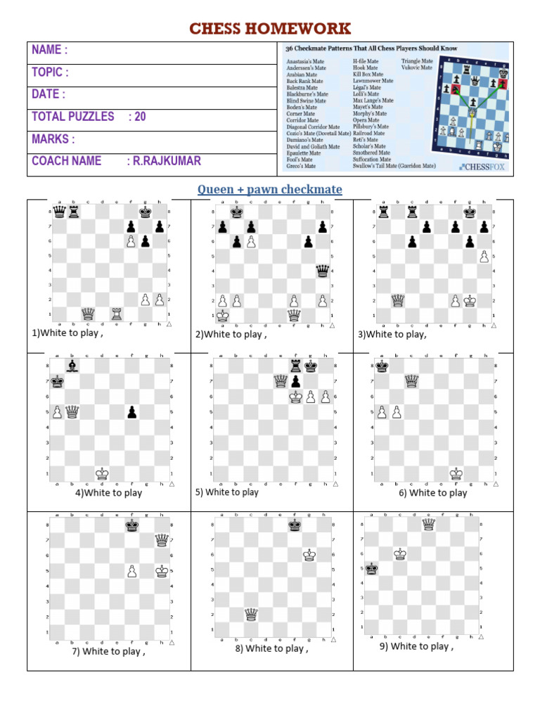 Checkmate Pattern 2 | PDF