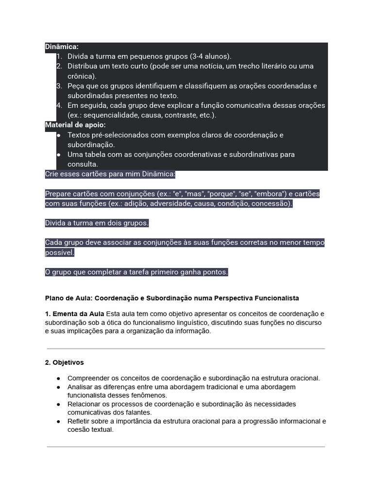 Dinâmica | PDF | Linguística | Discurso