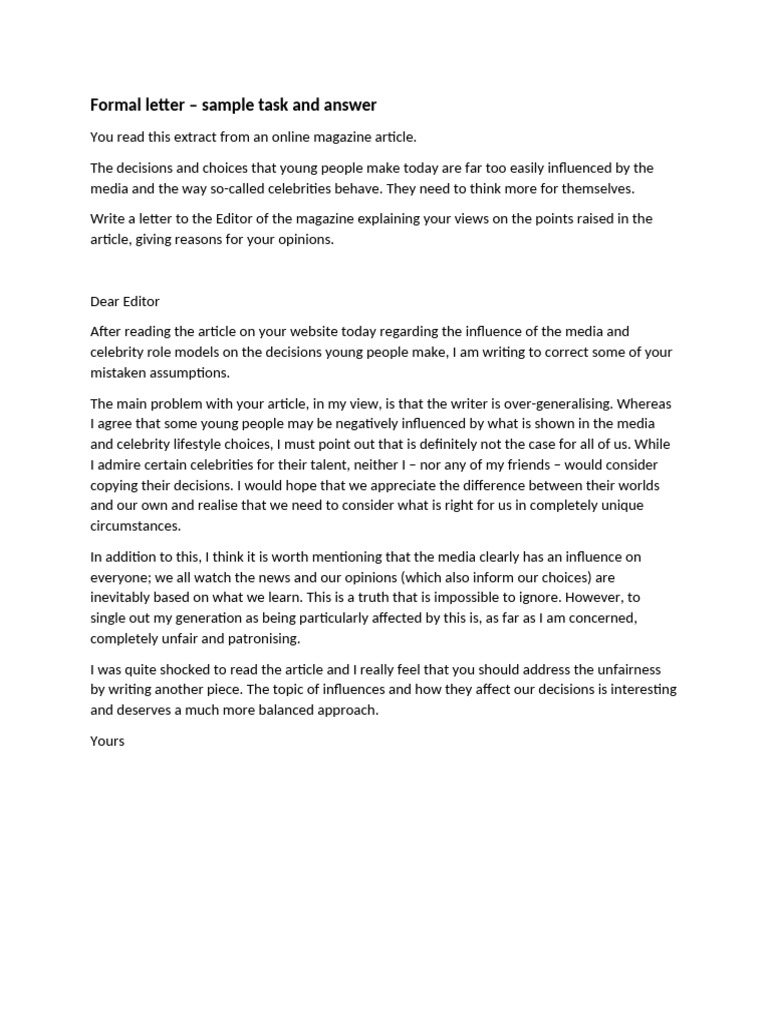 CAE Writing - Sample Tasks | PDF | Teachers | Healthy Diet