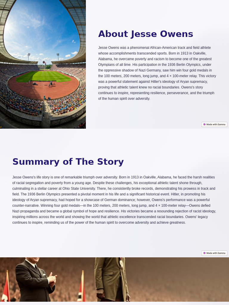 About Jesse Owens (1) | PDF | Nazism | Nazi Germany