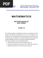 ATP Gr 12 Maths 2025 (Final) | PDF | Derivative | Trigonometry