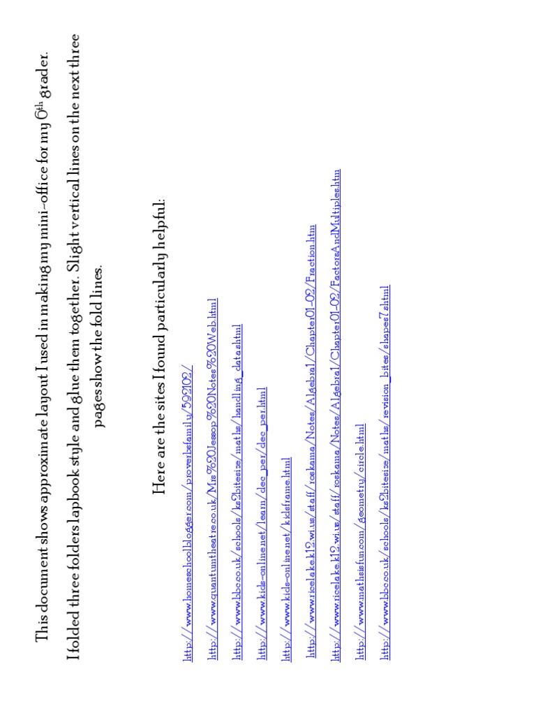 Mini-Office Layout for 6th Graders | PDF | Fraction (Mathematics ...