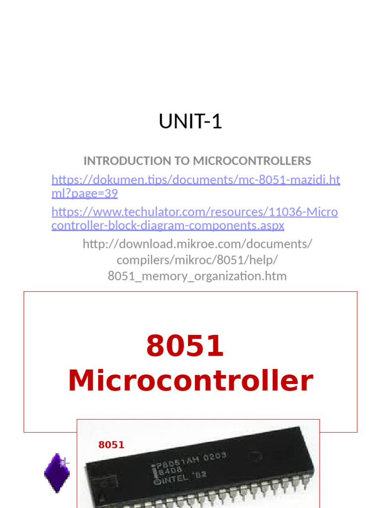 ESD_UNIT-1_part1 | PDF | Microcontroller | Digital Electronics