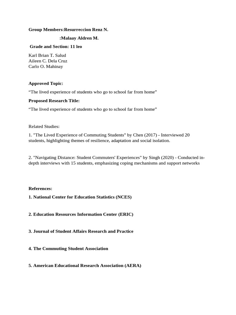 Title Defense Format | PDF