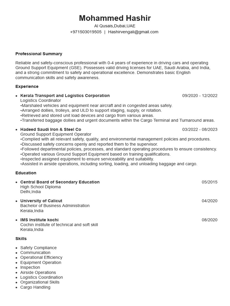 Mohammed Hashir _0126251225001580 | PDF | Safety | Airport